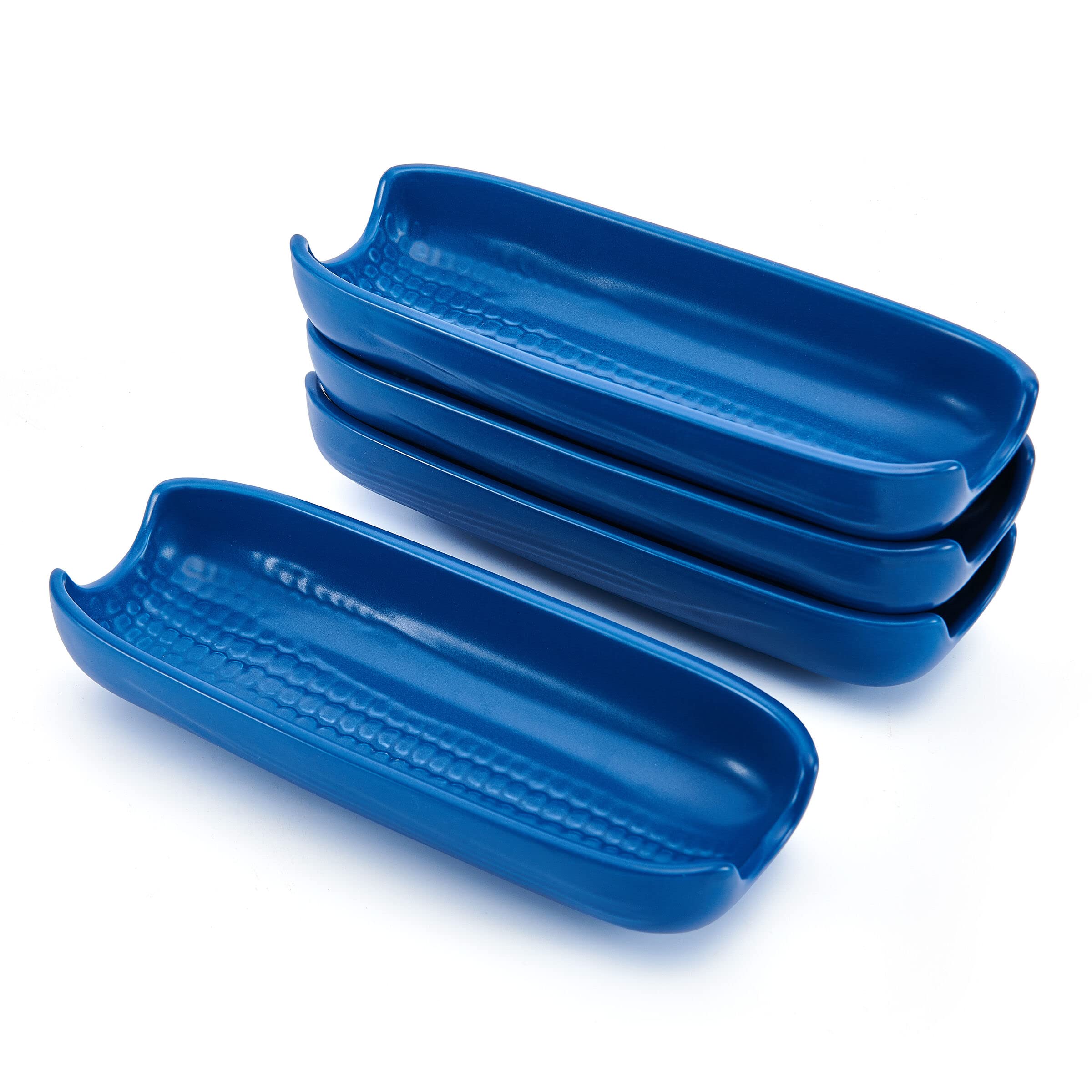 Pfaltzgraff Callie Stoneware Corn Dishes, Set Of 4, Blue