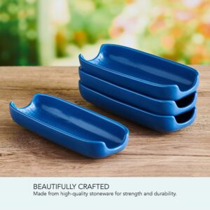 Pfaltzgraff Callie Stoneware Corn Dishes, Set Of 4, Blue