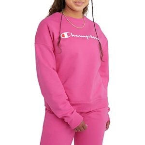 champion women's powerblend relaxed crew (retired colors)