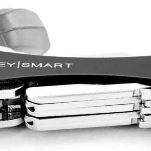 KeySmart Classic - Compact Key Holder and Keychain Organizer (up to 14 Keys) (Black)