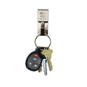 Lucky Line Key Safe Slip-On, 2” Wide Belt Key Ring - Heavy Duty Belt Key Clip, Key Chain