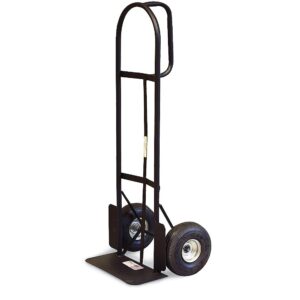 milwaukee hand trucks 30029 d-handle truck with 18-inch toe plate and pneumatic tires