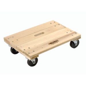 global industrial hardwood dolly - solid deck, 24 x 16, 1200 lb. capacity