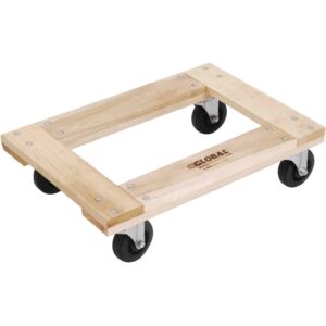 hardwood dolly - open deck, 36 x 24, 1000 lb. capacity