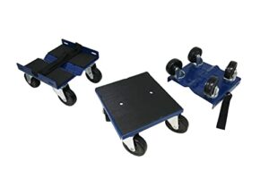 shepherd hardware 9298 snowmobile dolly set, 1000-lb load capacity , blue