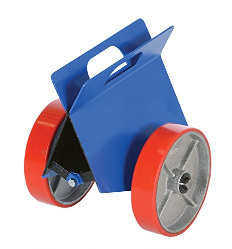 Vestil PLDL-HD-4 Steel Plate and Slab Dolly with Rubber-on-Steel Wheels, 1200 lbs Load Capacity, 13-1/4" Height, 12" Length x 12-1/4" Width