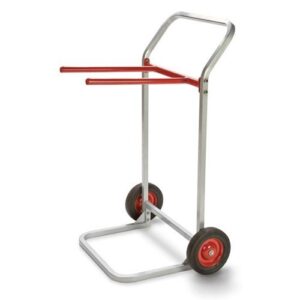 folding chair dolly gray/red paint