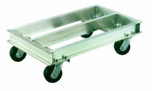 magline cdc2442 aluminum caster dolly, 2000 lb. capacity, 42" length x 24" width x 10" height