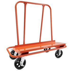 gyptool heavy duty drywall sheet cart & panel dolly - orange