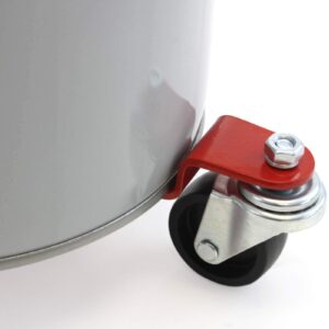 Steel Heavy Duty 5 Gallon Drum Bucket Dolly Dollies Steel Frame Easy Push Roll Swivel Casters