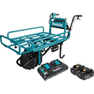 makita xuc01ptx2 36v (18v x2) lxt® brushless power-assisted flat dolly kit (5.0ah)