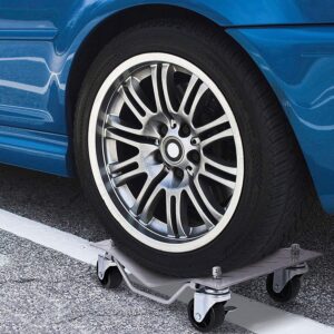 Toolsempire 4 Pieces Tire Wheel Car Dollies, Wheel Dollies Set of 4 Dolly Vehicle Car Casters, 6000lbs Capacity Heavy Duty Tire Skates Dolly (Gray)