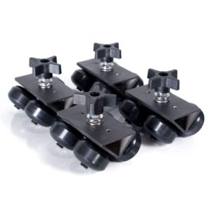 solidtrax universal track dolly diy wheels - set of 4 - works with modus system