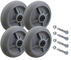 drywall & sheetrock dolly wheels with axles set of 4 - usa made