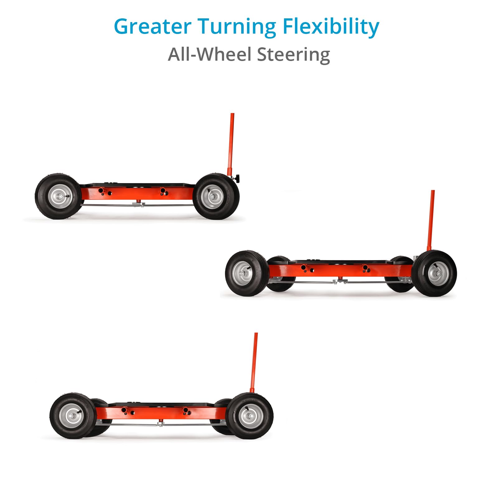 PROAIM Quad-4 Cinema Doorway Dolly with 100mm Camera Bowl Riser Telescopic Bazooka. Adjustable, 4-Position Operator Seat. Push/Pull Bar with Foam Handle (DL-QDFW-01)