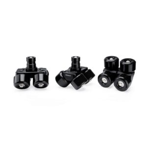 proaim anchor dolly track wheel set compatible with 1-2" tracks. works with both straight & curved tracks. robust & durable construction (dw-ancr)