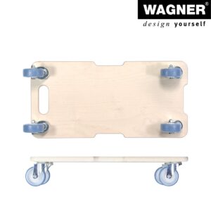 WAGNER Moving Dolly MM 1325 I 23.23 x 11.42 in - Ideal for unwieldy Items, Equipment & Furniture, 3 recessed Grips, FSC®-Certified, Load Capacity 661 lbs - 20132501