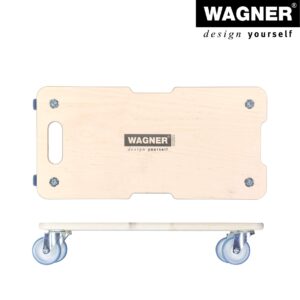 WAGNER Moving Dolly MM 1325 I 23.23 x 11.42 in - Ideal for unwieldy Items, Equipment & Furniture, 3 recessed Grips, FSC®-Certified, Load Capacity 661 lbs - 20132501