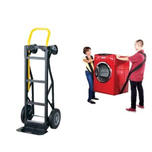 harper trucks hand truck and dolly bundle with shoulder dolly lifting straps