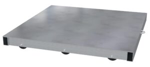 vestil dol-st-3636-6nt aluminum pallet dolly with pallet top 36 in. x 36 in. 4000 lb. capacity silver