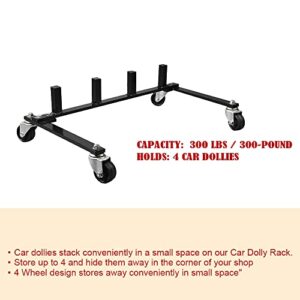 HPDMC Car Dolly Rack - 4 Dolly Capacity - Go Jack Dolly - Storage Rack