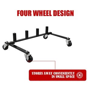 HPDMC Car Dolly Rack - 4 Dolly Capacity - Go Jack Dolly - Storage Rack