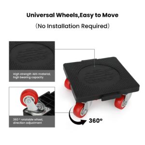 Insdawn Furniture Dolly with 5 Wheels & Furniture Lifter Set,Furniture Sliders 360°Rotation Wheels,5 Wheels Moving Dolly Load Capacity 1000LBs Total,Suitable for Sofa,Refrigerator,etc，XL-size，4 packs