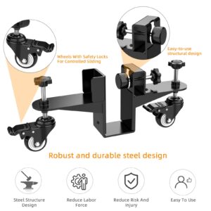 2 Pcs -Door Installation Tool Kit - Heavy-Duty Door Dolly and Door Lifter,Installation Tool for Doors 0.8 to 2.3 Inches Thick and 800 Lbs - Maximize Installation Efficiency