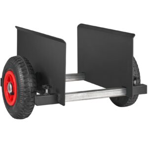 VEVOR Panel Dolly, 600LBS Capacity Slab Dolly, Heavy-Duty Drywall Mover with 8" Pneumatic Wheels, Adjustable Clamp Panel Cart for Drywall Sheet, Material Handling, All Terrain Moving Cart