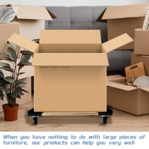 Kigley 2 Pcs Furniture Moving Dolly 2000LBS 18 x 30 Inch Furniture Dolly 4 Wheels Wood Dolly Furniture Movers with Wheels Appliance Dolly for Moving Supplies