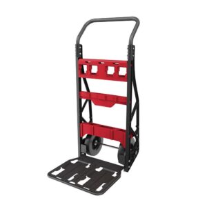 48-22-8415 for milwaukee packout heavy duty 2-wheel cart dolly hand truck 400 lb weight capacity