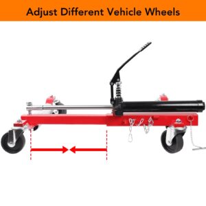 4 Pack Hydraulic Car Wheel Dolly Jack 1500LBS Heavy Duty Rollers with Foot Pedal for Tire Auto Repair Moving