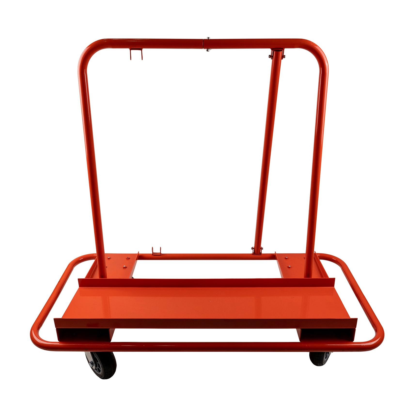 Hymula Heavy Duty Drywall Cart Sheet Cart 3000 lbs Load with 4 Swivel Wheels for Handling Wall Panel, Sheetrock, Wood Panel, Rolling Dolly for Garage, Home, Warehouse, Orange