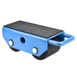 Amarite Fixed Machinery Skate for Moving Industrial Equipment, Heavy Duty 5500lbs/2.5t Capacity Machine Skates-Thicken Carbon Steel Construction,2 Nylon Roller & Rubber Surface Machinery Mover