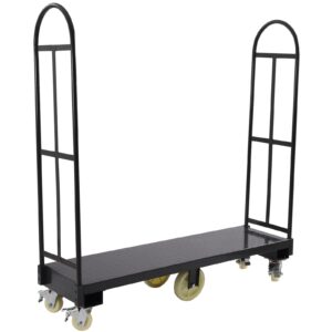 64.6x15.7inch narrow aisle u-boat platform truck dolly with 6 wheels hand truck dolly 2000 lbs capacity heavy duty