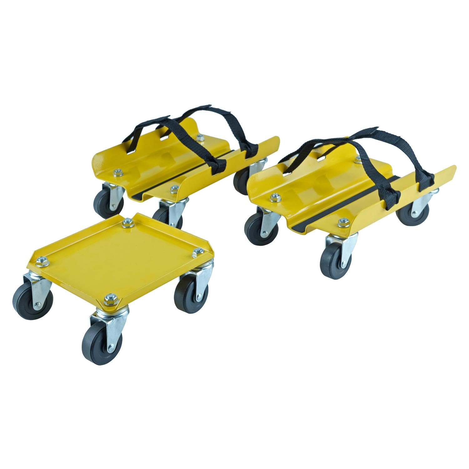 KASTFORCE Snowmobile Dolly Set Max Supporting up to 1500Lbs with Heavy Duty Straps 2 Inch Swivel Casters KF2019