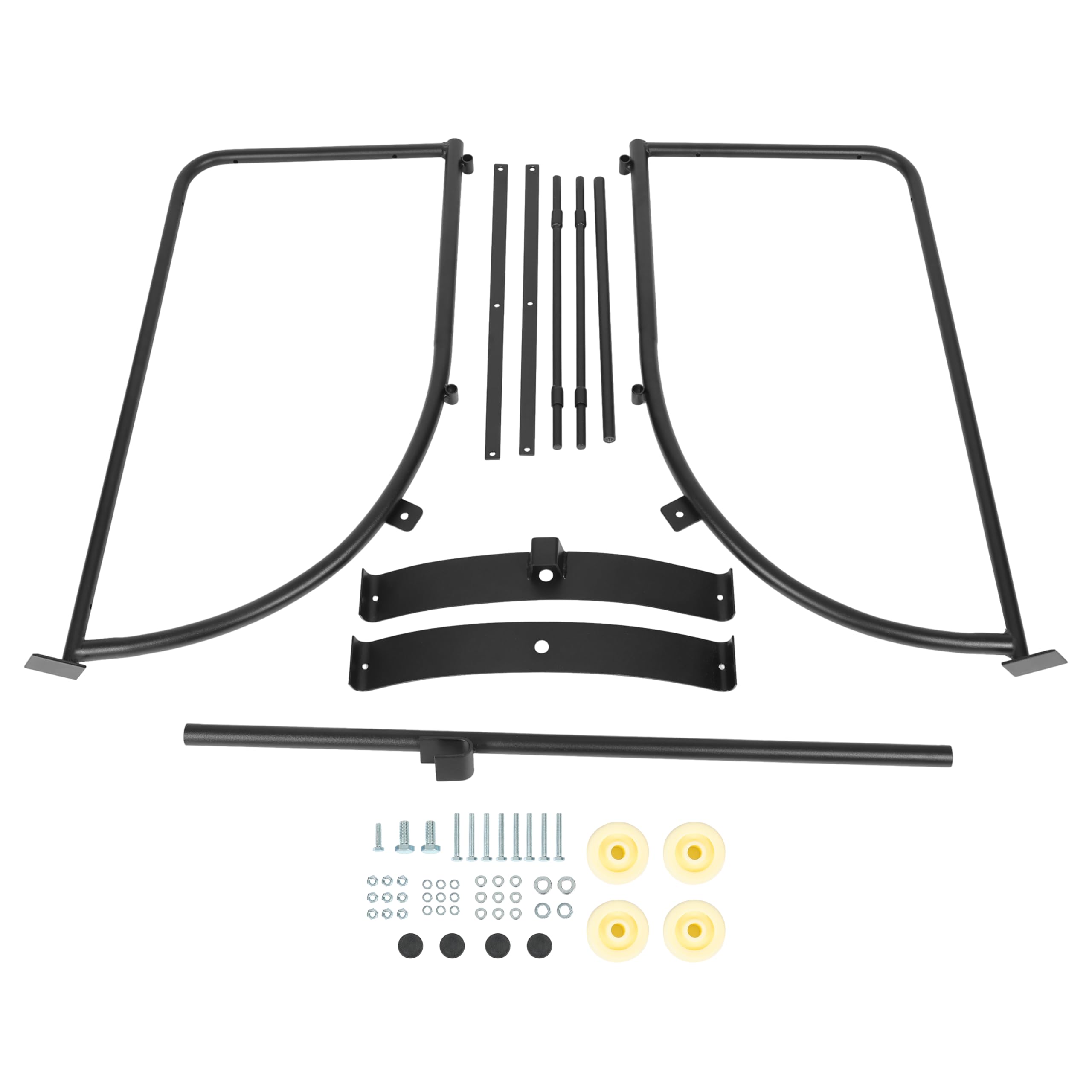 KUAFU Drum Cradle 600lbs Movable 55 Gallon Drums Cradle Drum Stand Black Powder Coated Steel