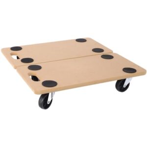 zenithx furniture moving dolly, heavy duty wood rolling mover with wheels for piano couch fridge heavy items, securely holds 500 lbs (2pcs 22.8"" x11.2"" platform), yyue-240412-10