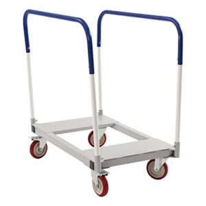 steel panel truck, 1500 lbs panel dolly cart with swivel casters, 35" length x 20" width, heavy-duty drywall sheet cart, handling wall panel, sheetrock, lumber for garage, home, warehouse