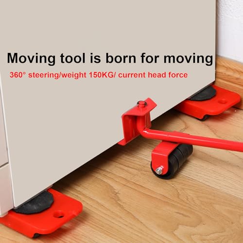 Furniture Mover Pro Set-Wheels & Furniture Lifter Set-Furniture Dolly-Effortless Furniture Transport-Furniture Appliance Sliders Movers Lifter Mover Dolly Rollers Tool Set Heavy Duty of 4 Wheel