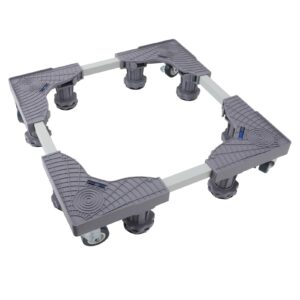 Mobile Fridge Stand Base Iron Alloy Adjustable Dolly Washing Machine Stand Balance Level Measurement