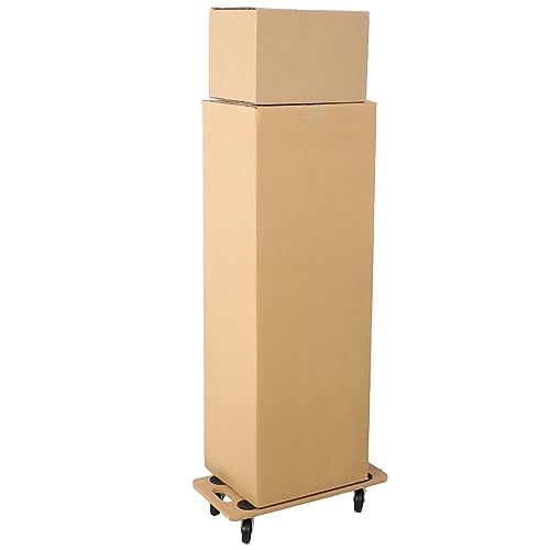 Ataucjin Furniture Moving Dolly, Heavy Duty Wood Rolling Mover with Wheels for Piano Couch Fridge Heavy Items, Securely Holds 500 Lbs (4pcs 22.8" x11.2" Platform)