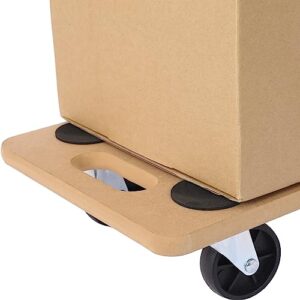 Ataucjin Furniture Moving Dolly, Heavy Duty Wood Rolling Mover with Wheels for Piano Couch Fridge Heavy Items, Securely Holds 500 Lbs (4pcs 22.8" x11.2" Platform)