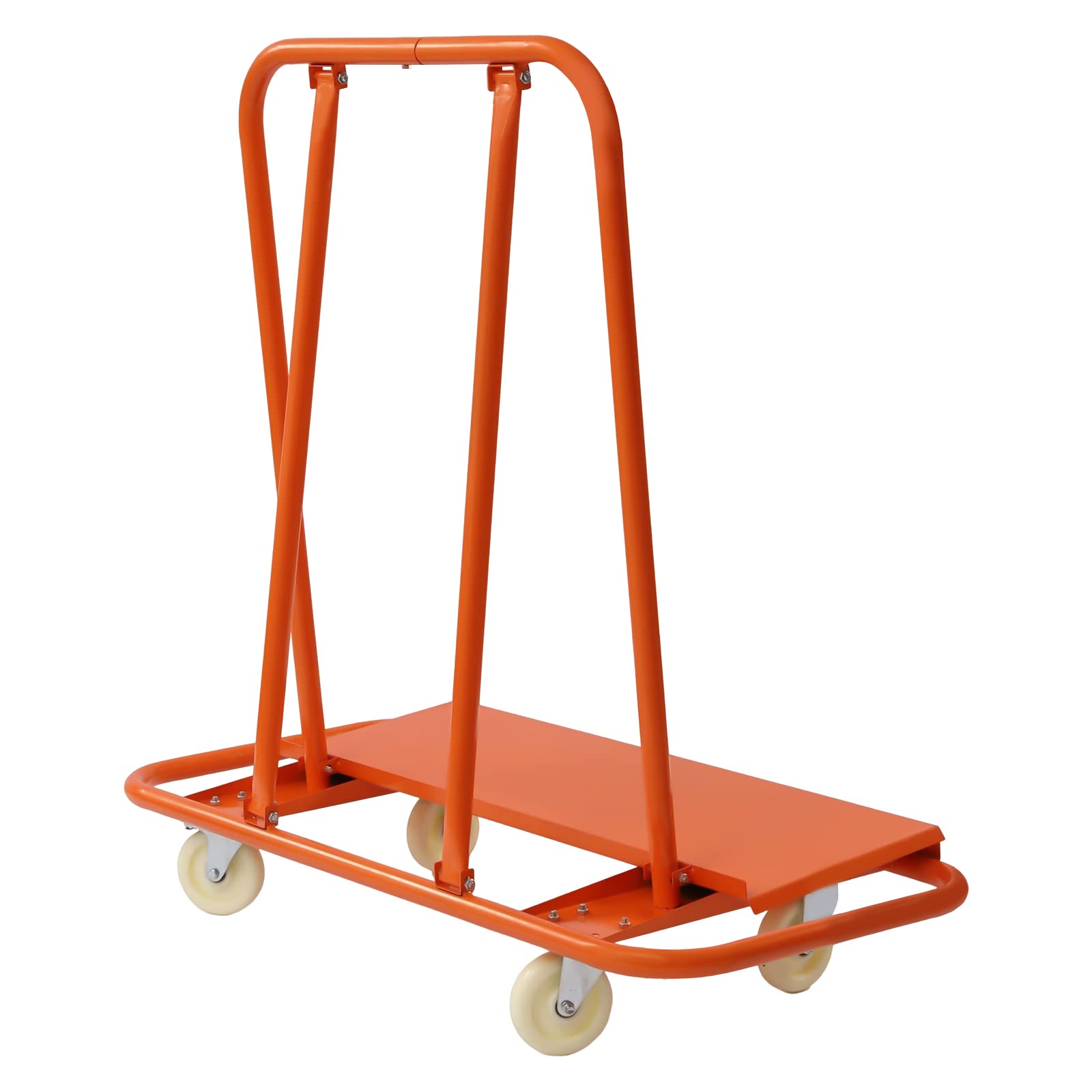 JooWing Drywall Cart, Drywall Sheet Carts with 2200 LBS Load Capacity, Heavy Duty Plasterboard Trolley w/Four Wheels, Service Dolly for Handling Sheetrock Sheet Panel Trolley Plate Panel Truck