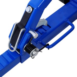 Car Wheel Dolly Jack Set of 4, Mechanical Car Skates 1500-Lbs,12'' Wheel Vehicle Positioning Jack,Heavy Duty Rollers with Foot Pedal for Tire Auto Repair Moving As Shown' Blue