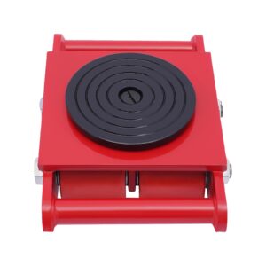 heavy duty machine dolly skate machinery moving skate machinery mover cargo trolley cart for heavy duty industrial moving equipment(red)