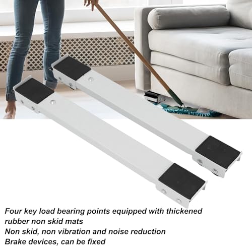 Extendable Mobile Appliance Rollers with Stability and Non Slip for Refrigerators, Washing Machines, and Furniture