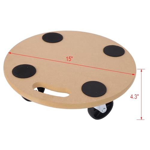 Qzntinrt Heavy Duty Furniture Dolly - Premium Wood Mover with Wheels Compatible with Heavy Items