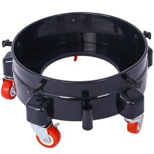 qzntinrt portable 11.2 bucket dolly with removable g and 5 swivel casters compatible with 360° movement