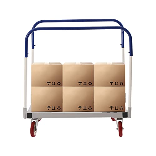 1500Lb Panel Cart Dolly, Steel Panel Dolly Cart Low Noise with 4 Swivel Wheels for Factory Warehouses Garage Workshop